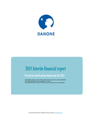 Danone - Financial Statements