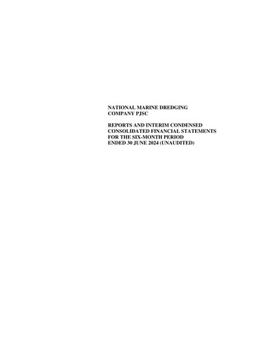 National Marine Dredging - Financial Statements